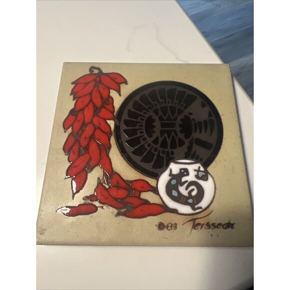 Teissedre Designs | Accents | Vintage 983 Cleo Teissedre Red Clay Tile ...